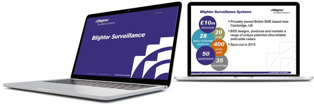 Blighter surveillance systems | UI +slide decks | fuz - angie moyes ...